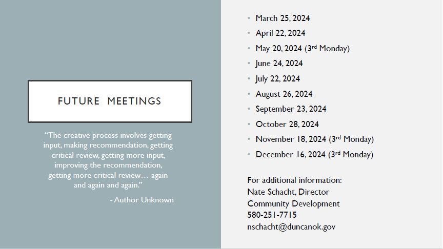 Community Development Planning Forums | Duncan, OK